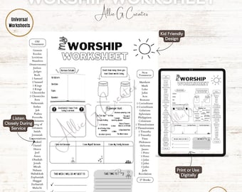 Worship Notes for Kids Printable Sermon for Kids Lesson Children's ...