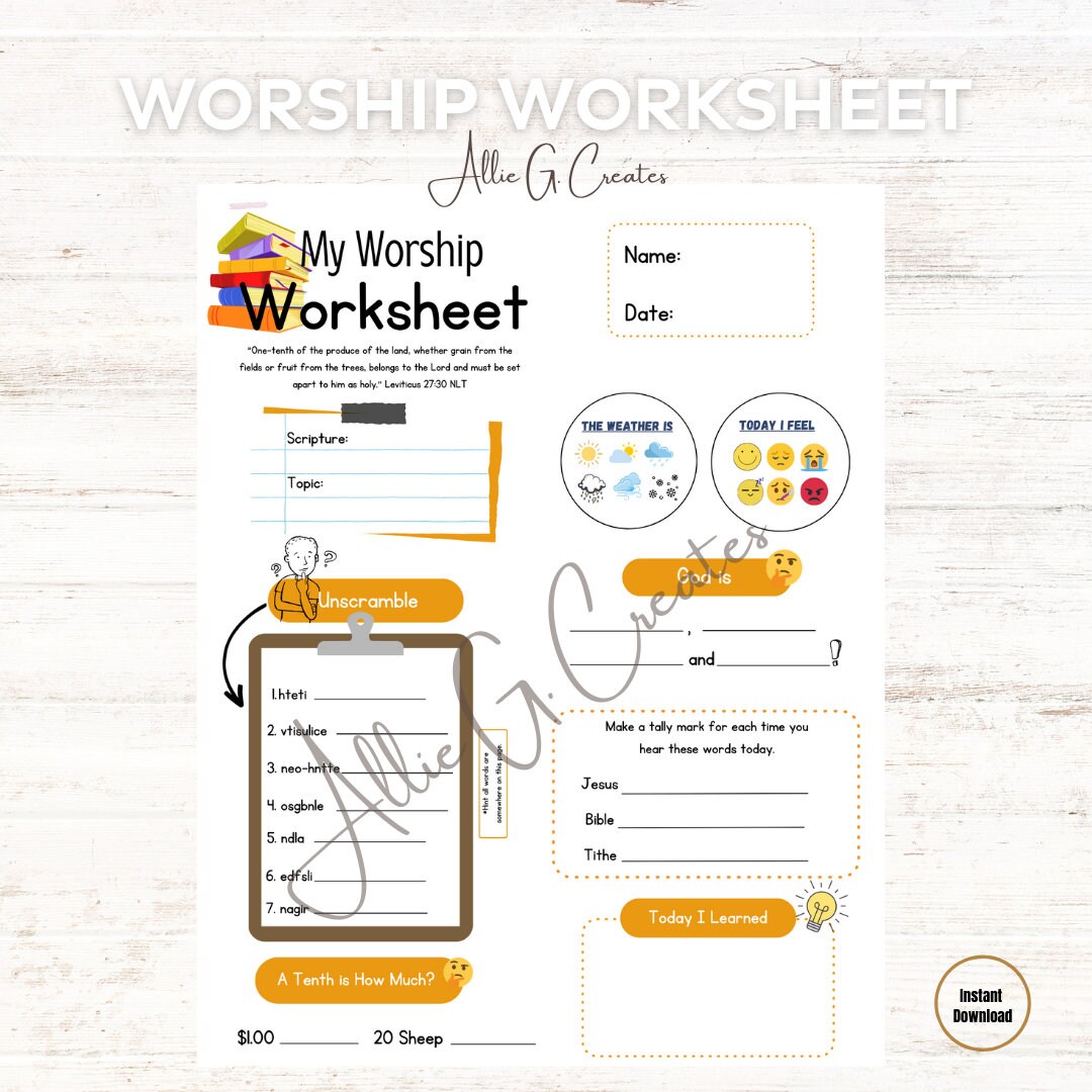 Sermon Notes, Worship Notes, Kids Sermon Notes, Church Activity ...