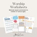 Worship Worksheet, Sermon Notes for Kids, Kids Bible Study Notes ...