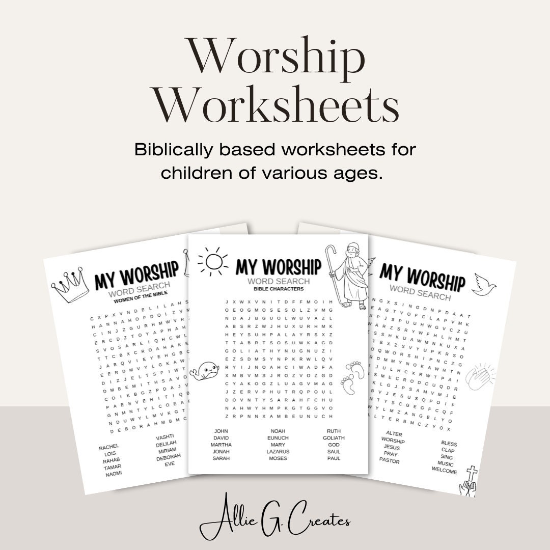 Scripture Trace, Worship Worksheet, Kids Sermon Notes, Church Activity ...