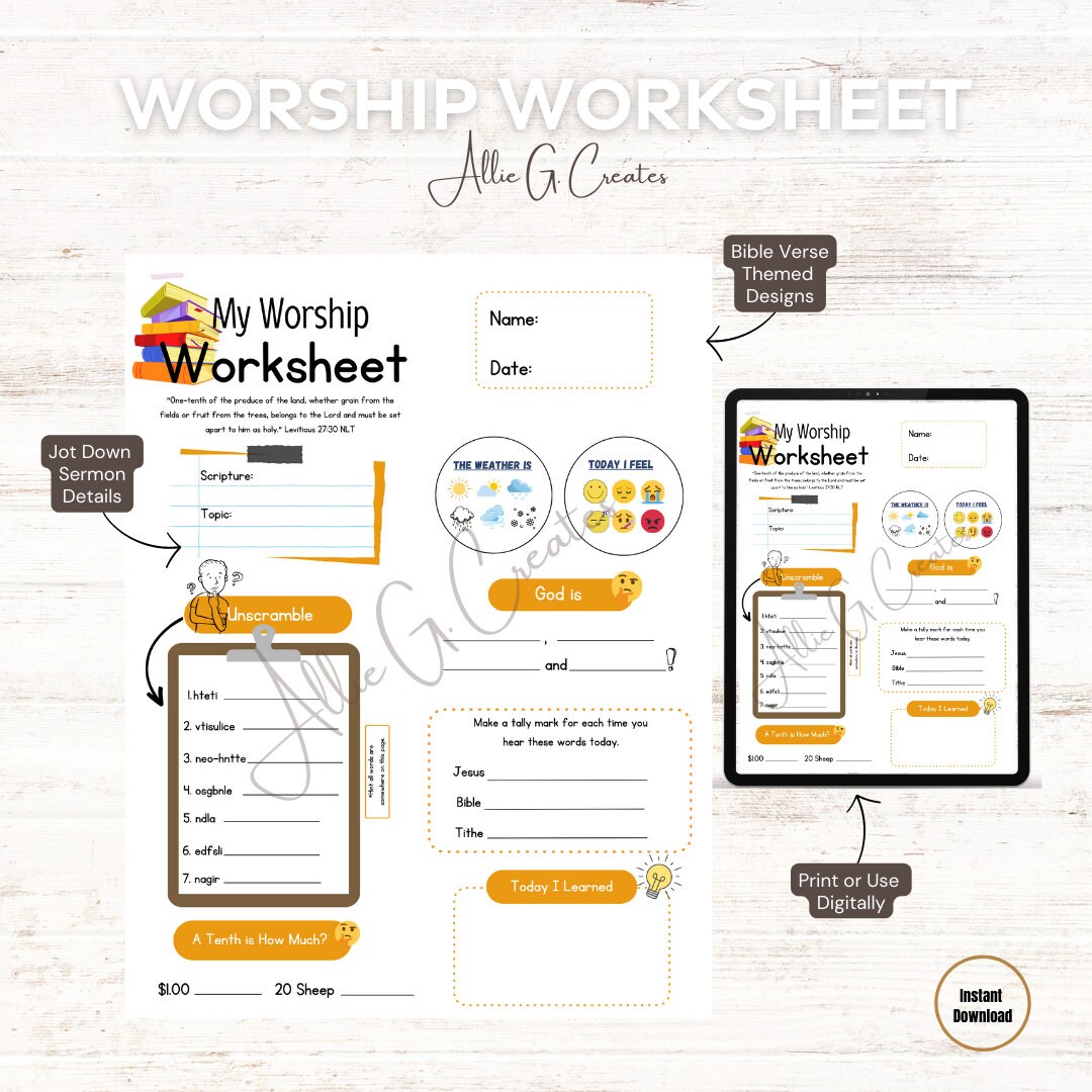 Sermon Notes, Worship Notes, Kids Sermon Notes, Church Activity ...