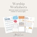 Worship Worksheet, Sermon Notes for Kids, Kids Bible Study Notes ...