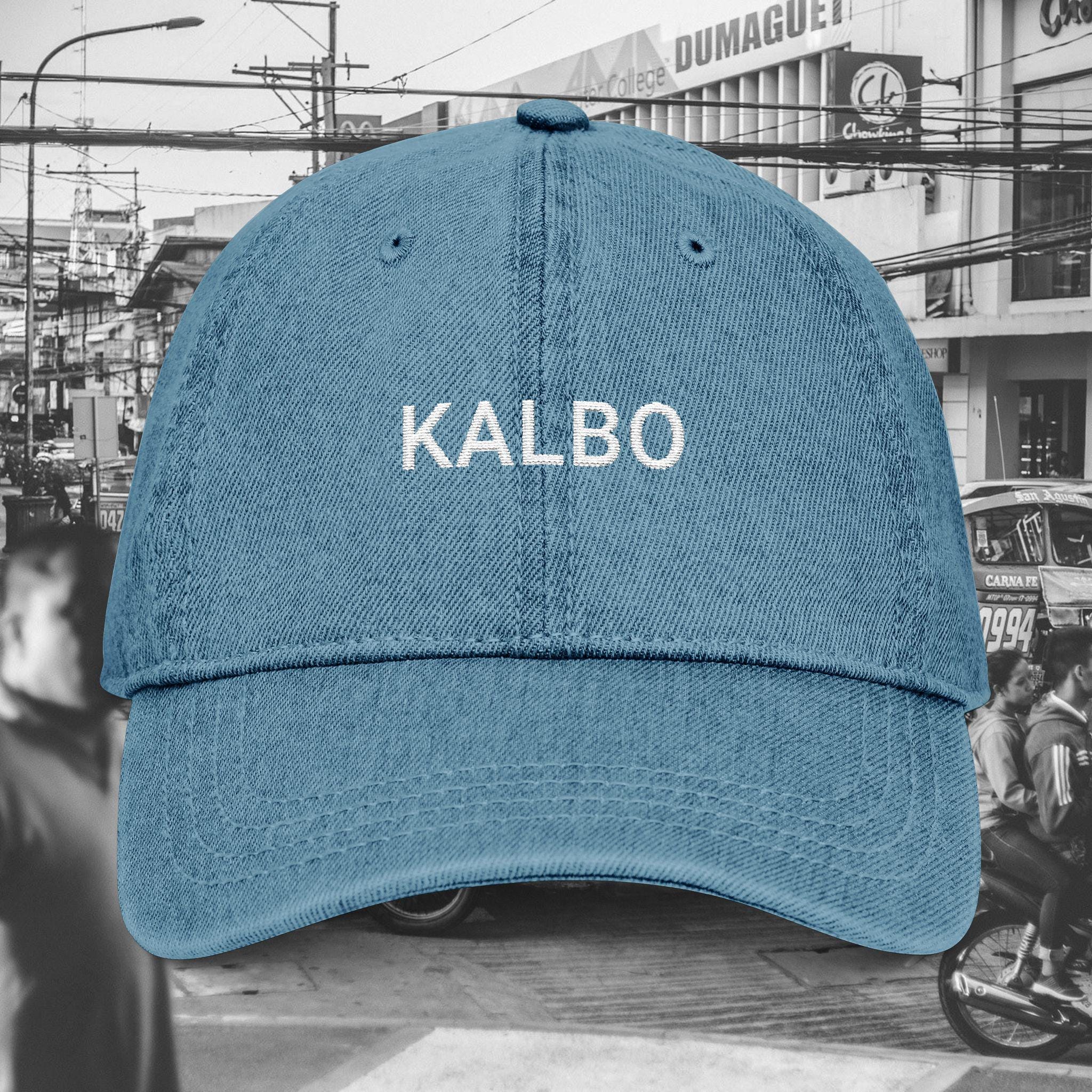 Kalbo Denim Dad Hat | Funny Filipino Bald Baseball Cap | Philippines ...