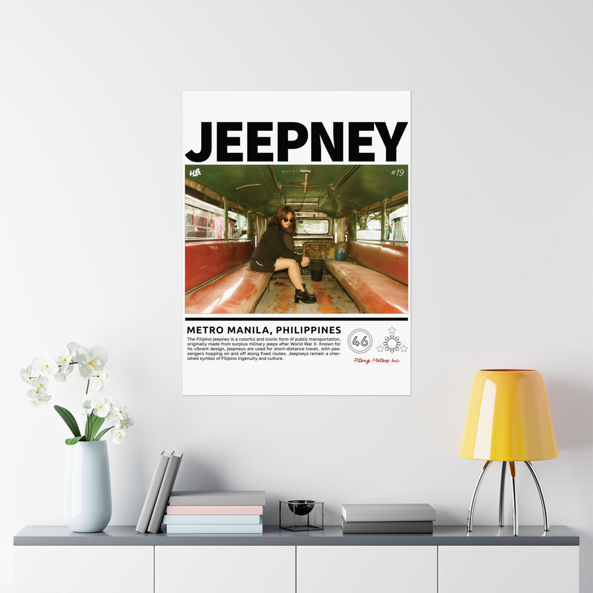 Filipino Jeepney Poster | Manila Philippines Unframed Art Decoration ...