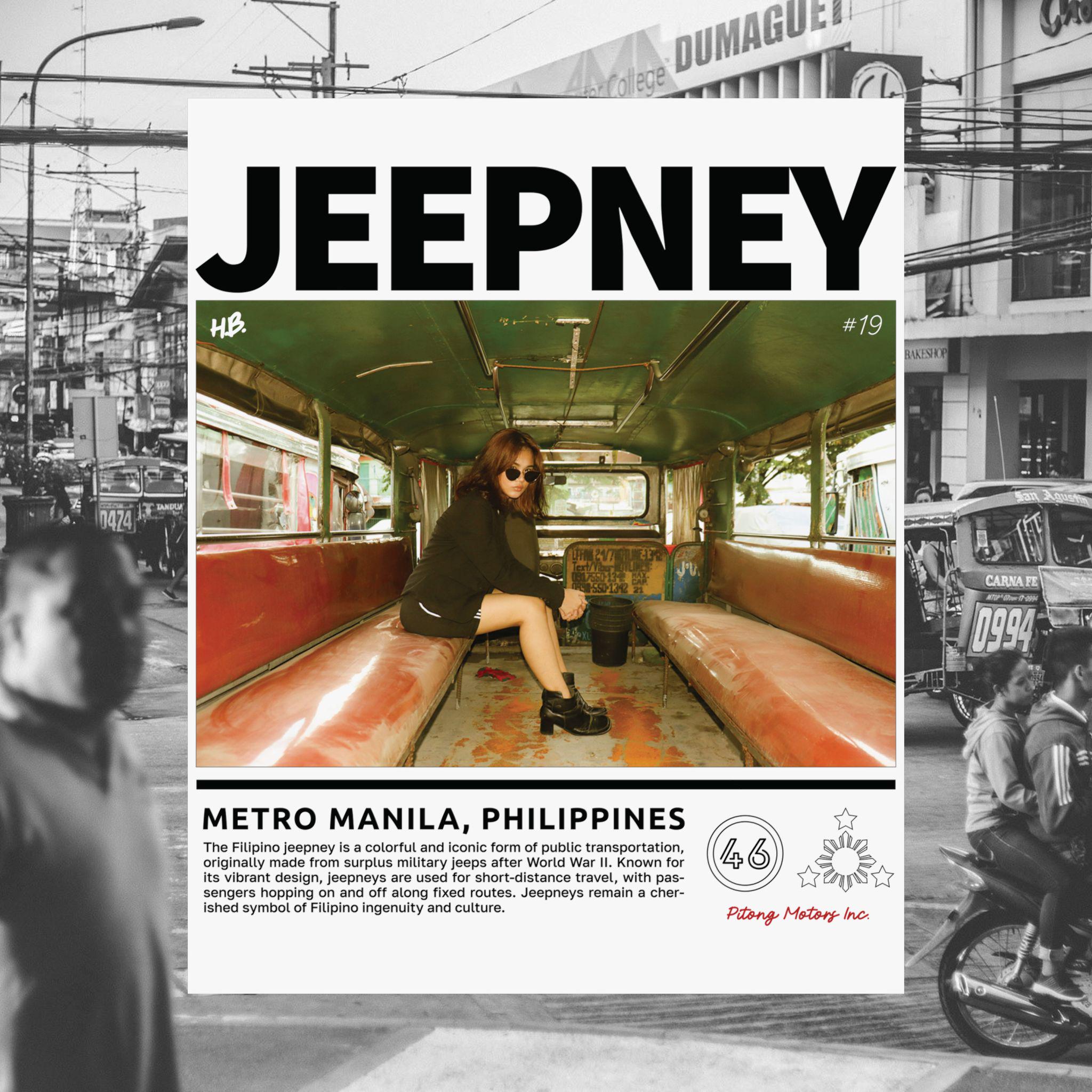 Filipino Jeepney Poster | Manila Philippines Unframed Art Decoration ...