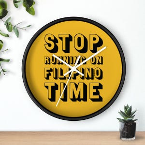 Funny Filipino Time Wall Clock | Gift Housewarming Decor Philippines ...