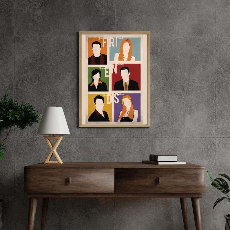 Friends Digital Poster Set - Iconic Sitcom Wall Art, Printable TV Show ...