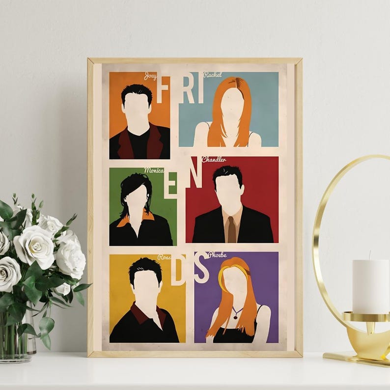 Friends Digital Poster Set - Iconic Sitcom Wall Art, Printable TV Show ...