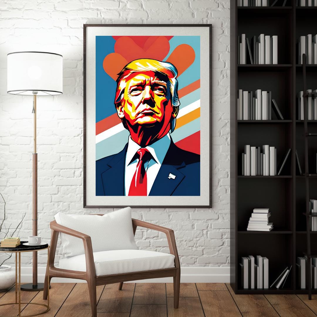 Donald Trump Digital Poster - Iconic Leader Wall Art, Printable ...