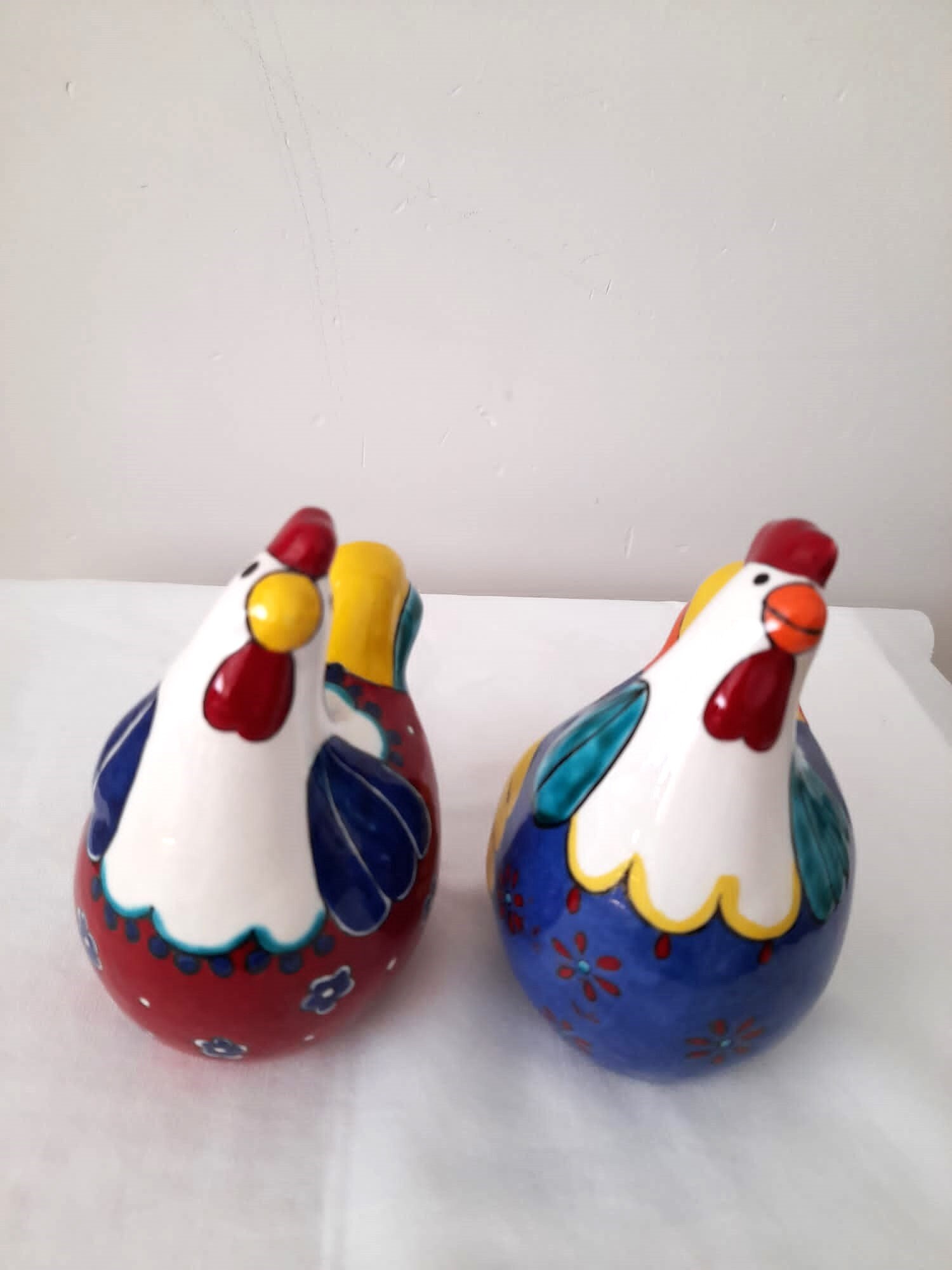 Colorfull Ceramic Hen, Handpainted Ceramic Figurine, Ceramic Home Decor ...