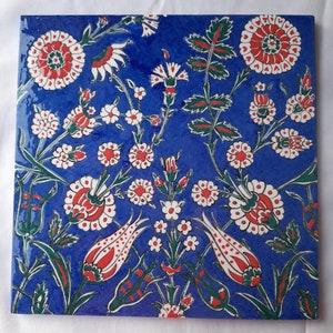 Intricate Handpainted Iznik Style Wall Tiles: Pomegranate Fruits and ...