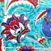 Handpainted Iznik Ceramic Tile Wall Panel: Fish & Floral Design - Etsy