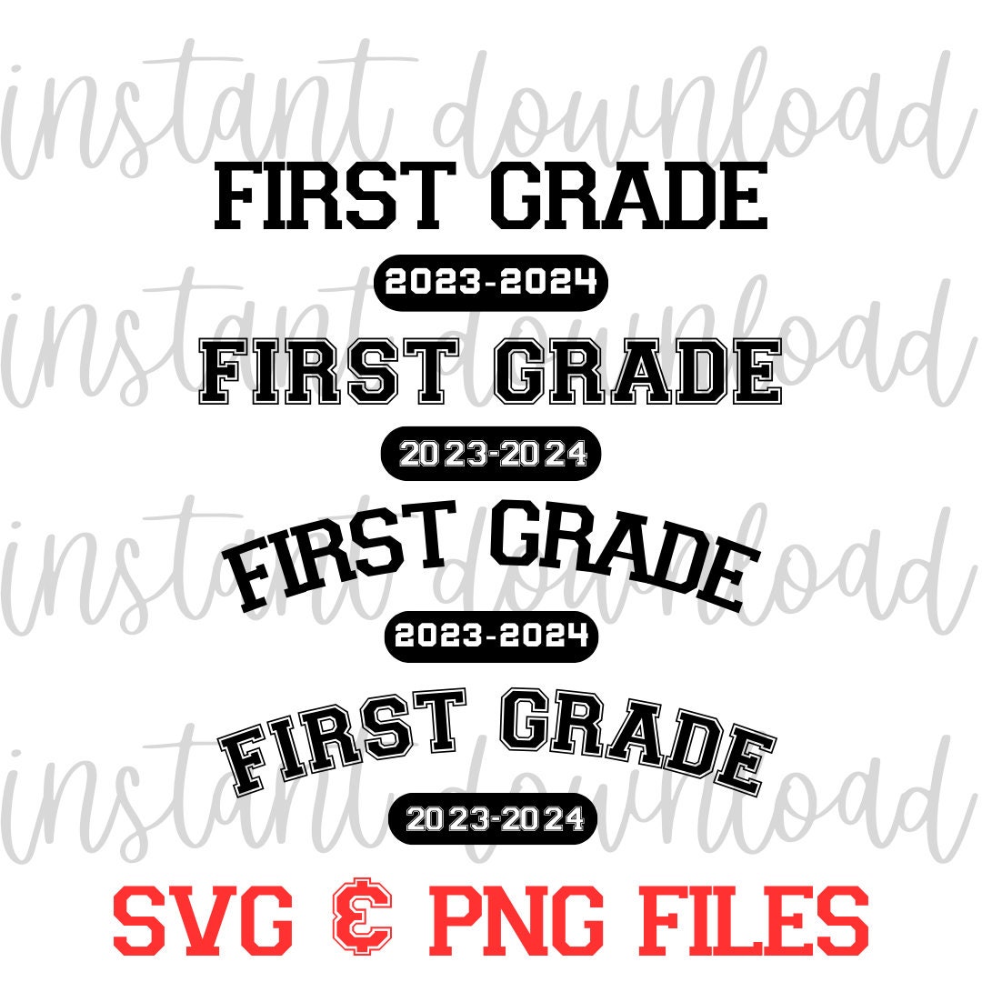 First Grade 2023 2024 SVG PNG Back To School Shirt Etsy first-grade-2023-2024-svg-png-back-to-school-shirt-etsy