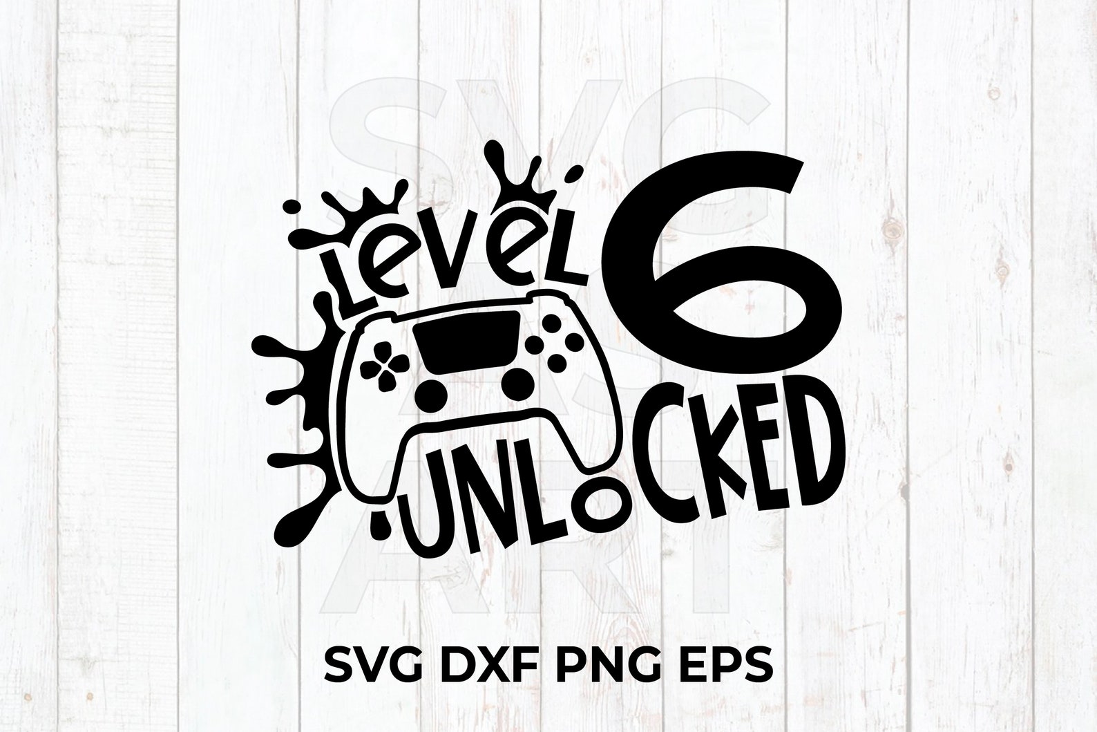 Level 6 Unlocked SVG Cut File - Etsy