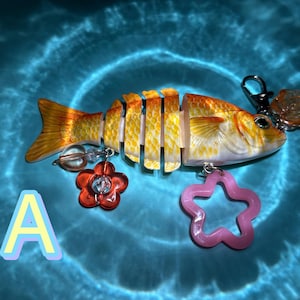 Fish Lure Fidget Keychain With Charms - Etsy