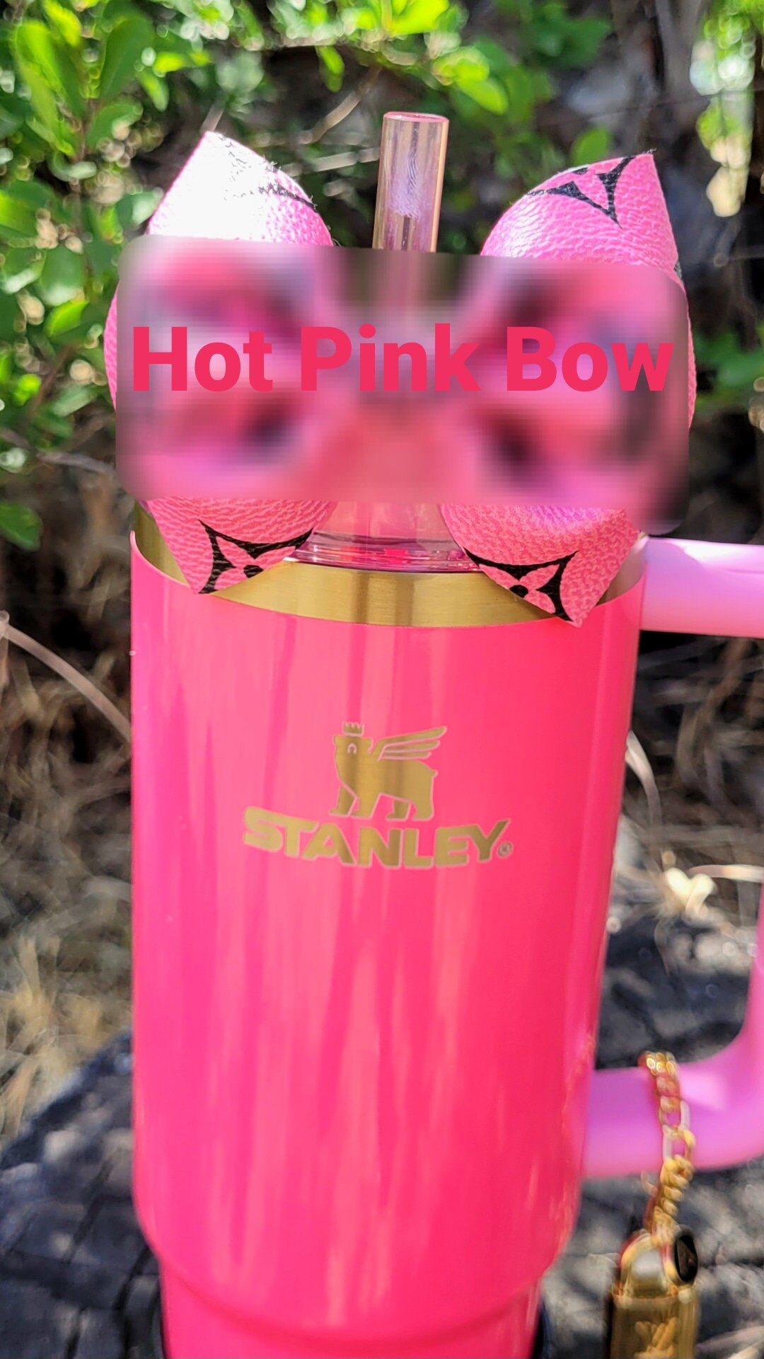 Stanley Hot Pink Bow - Etsy