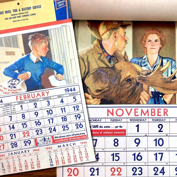 1940 Calendar - Etsy