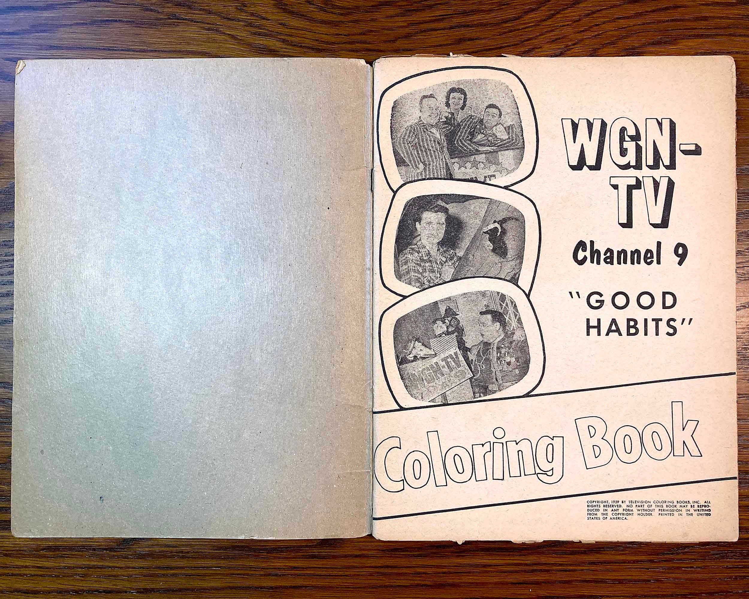 WGN-TV Channel 9: Good Habits Coloring Book Frazier Thomas & Garfield ...