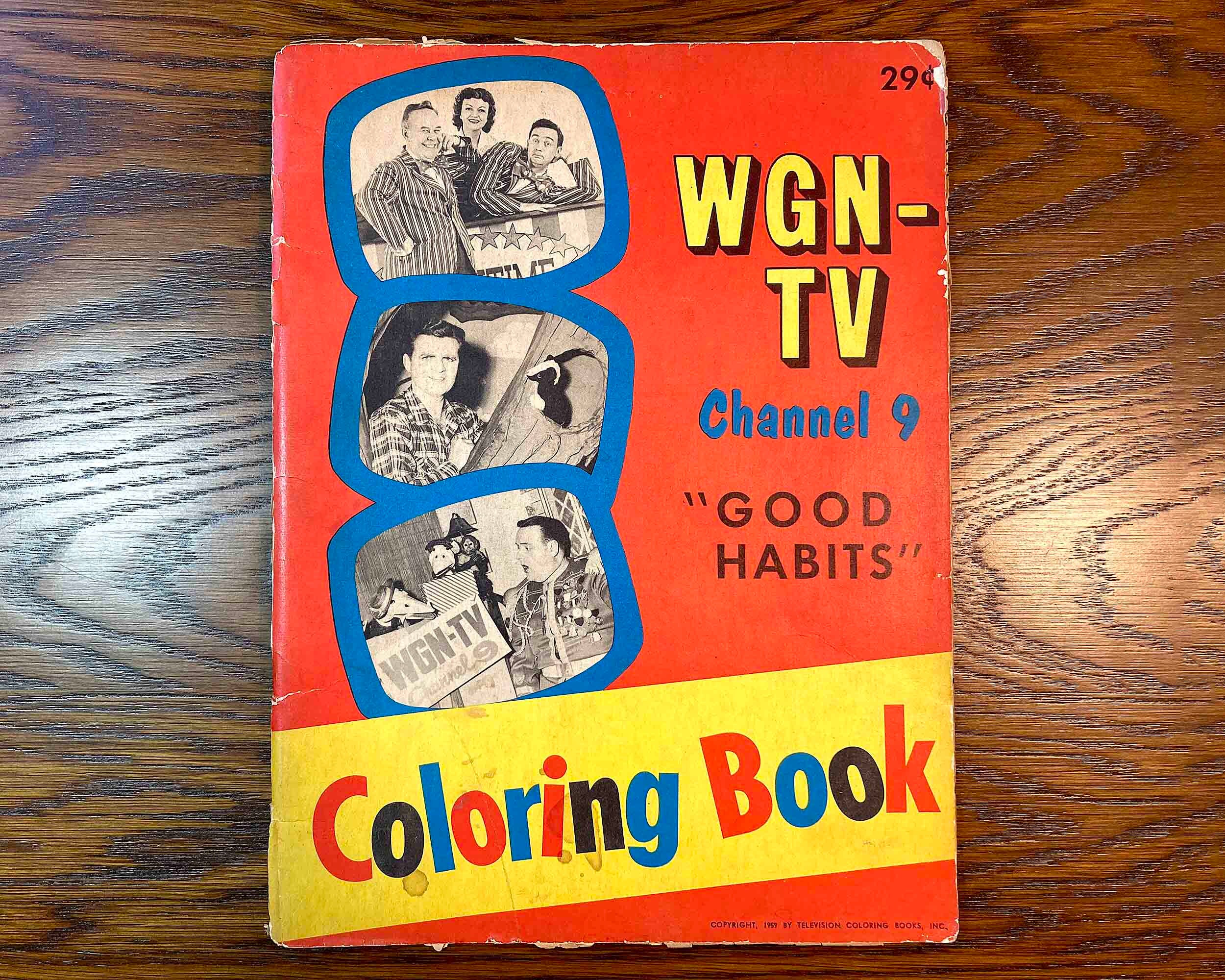 WGN-TV Channel 9: Good Habits Coloring Book Frazier Thomas & Garfield Goose Very Rare Find ...