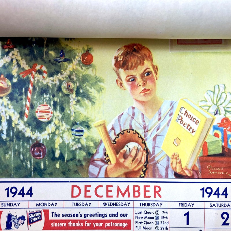 1944 Calendar - Etsy