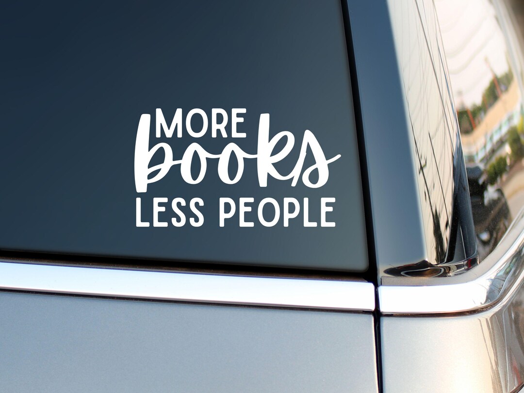Book Car Decal | Book Lover Car Decal | Car Decal Bookish | Book Decal ...