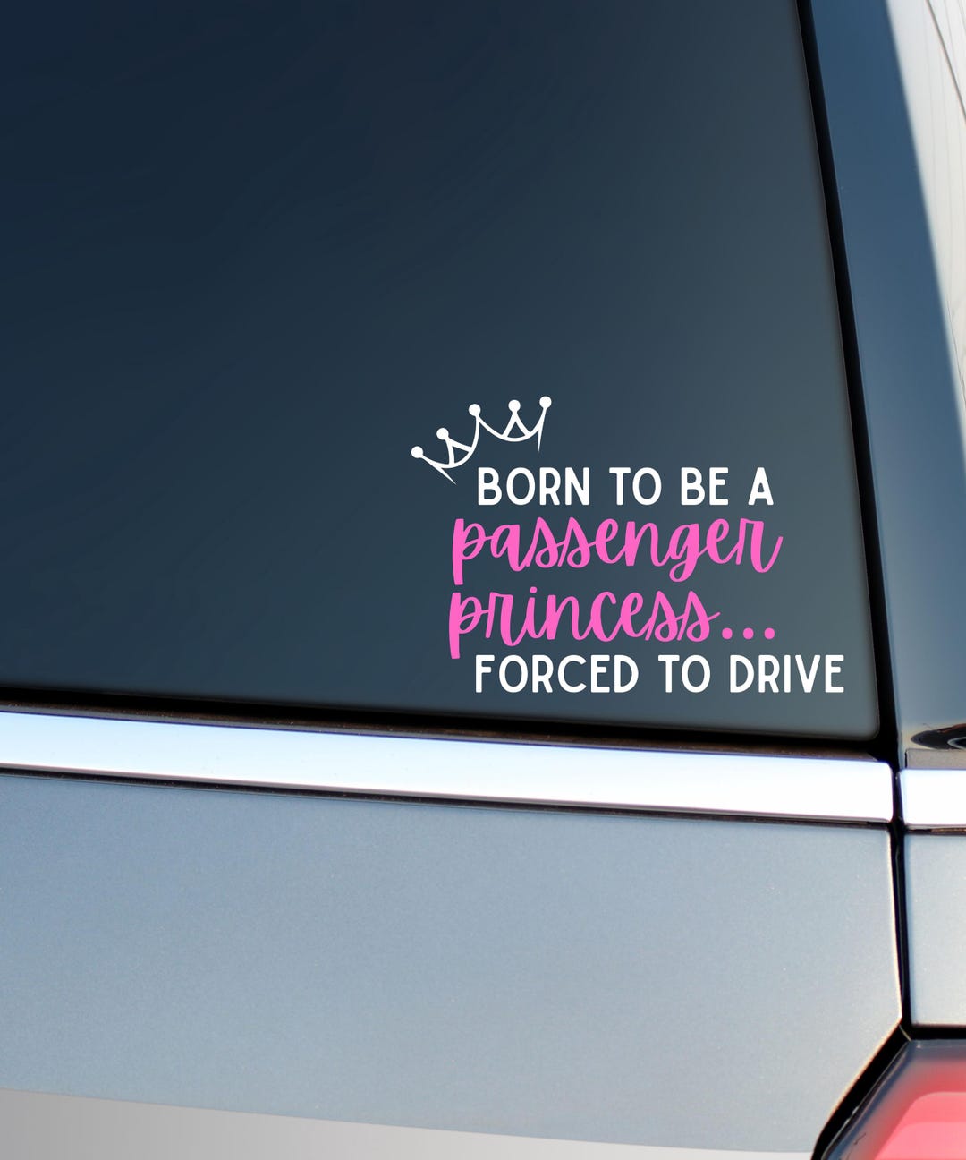 Passenger Princess Car Decal | Passenger Princess Vinyl Car Sticker ...