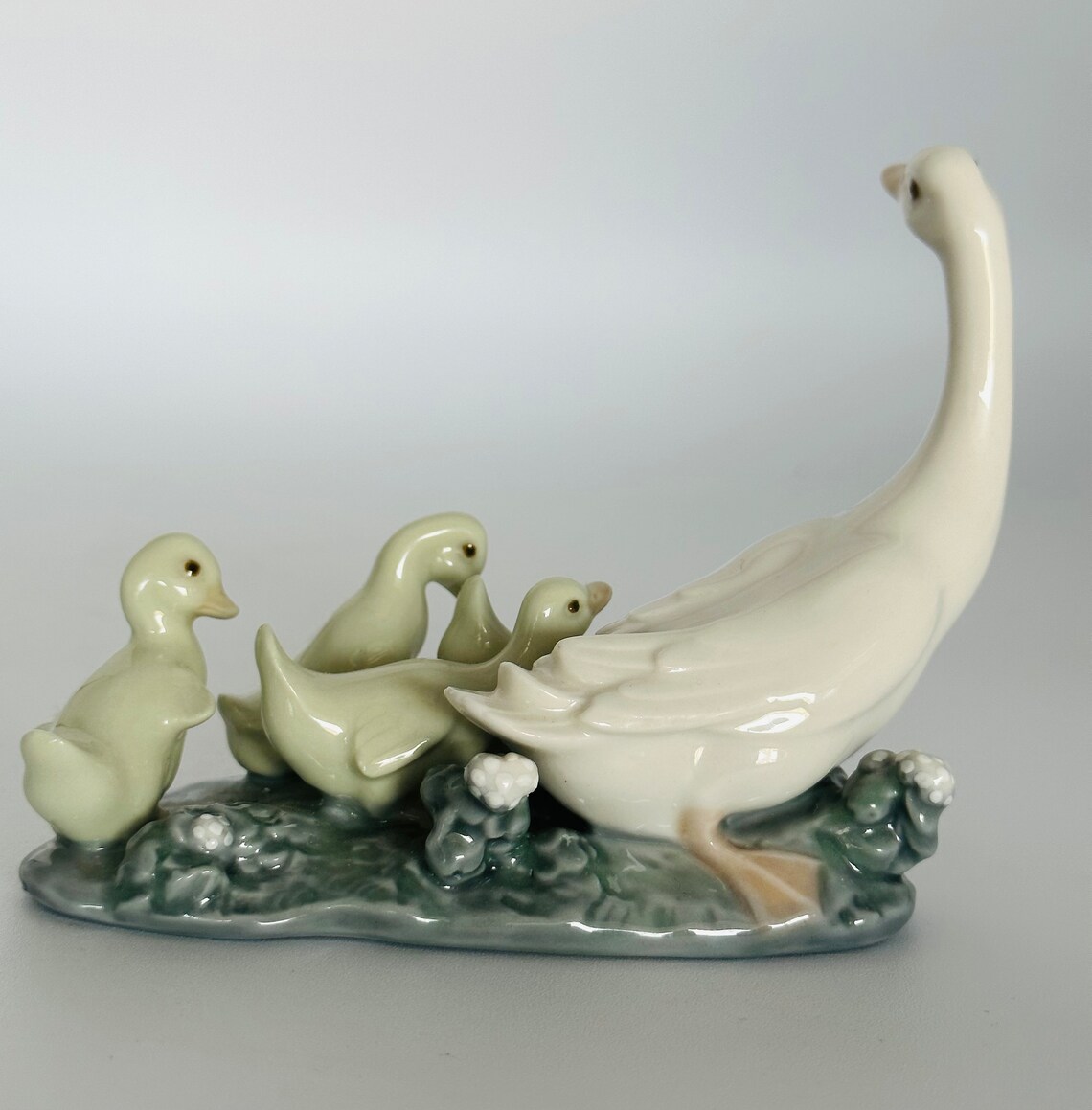 Vintage Lladro Mother Duck and Ducklings #1307 - Etsy