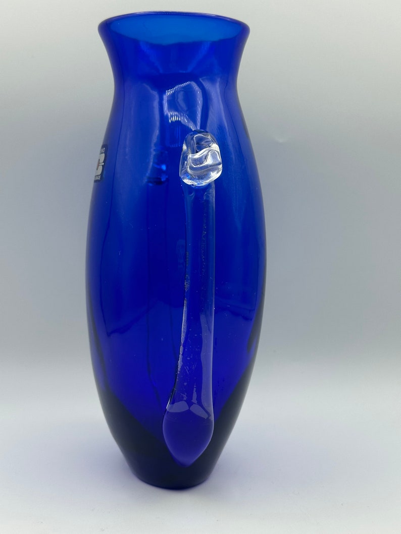 RARE: Vintage Blenko Handmade Millennium Cobalt Blue Signed Art Glass Vase (590/2000) - Etsy