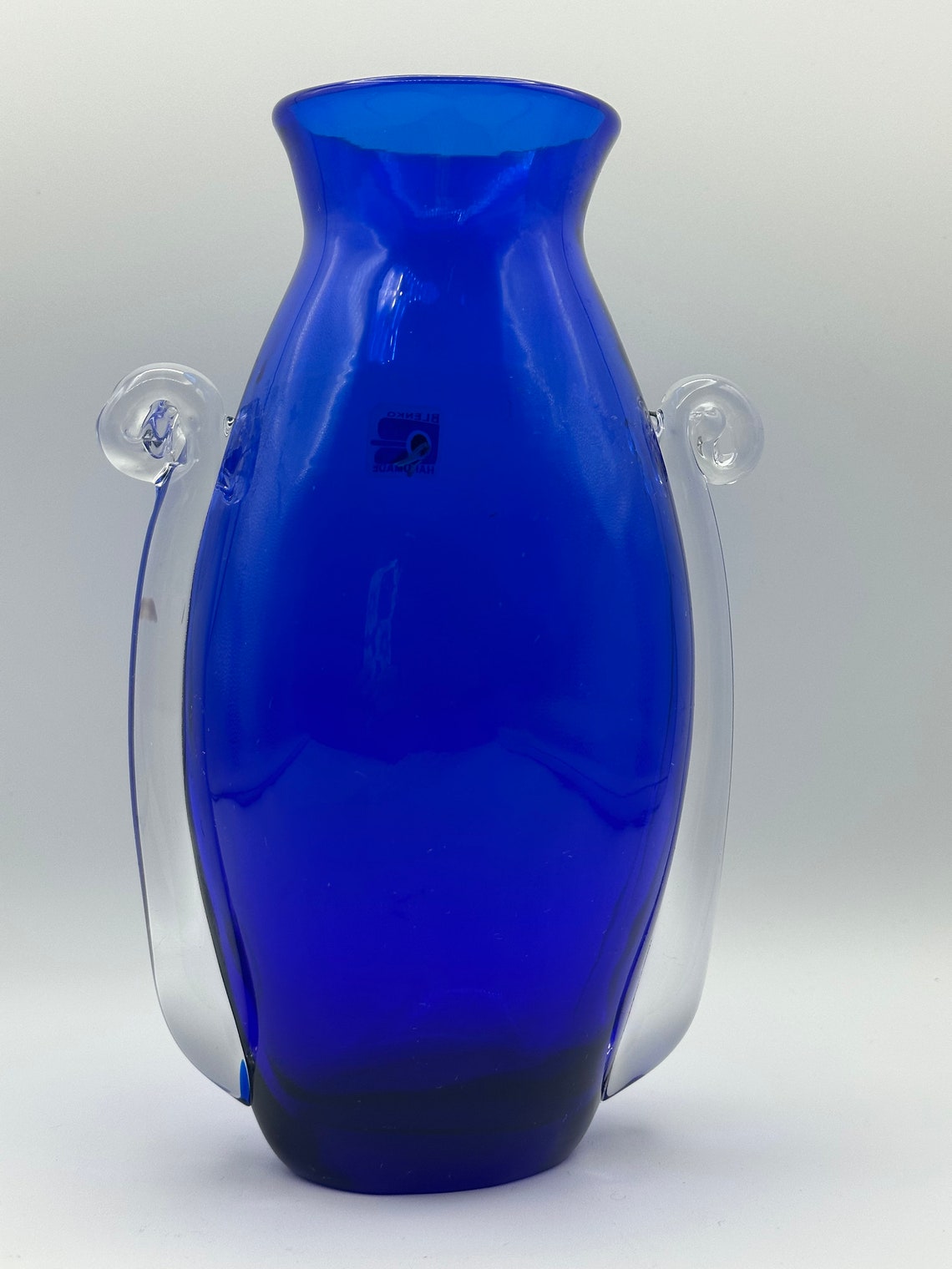RARE: Vintage Blenko Handmade Millennium Cobalt Blue Signed Art Glass ...