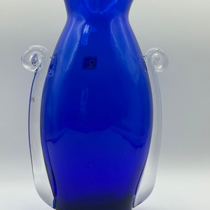 RARE: Vintage Blenko Handmade Millennium Cobalt Blue Signed Art Glass Vase (590/2000) - Etsy