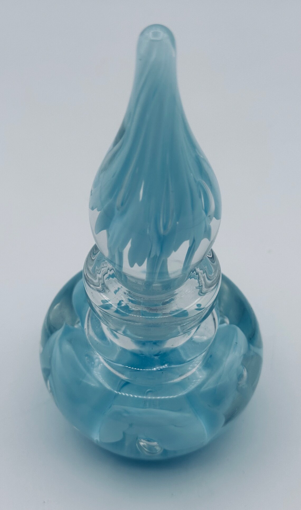 Zimmerman Aqua Flowers Perfume Bottle - Etsy