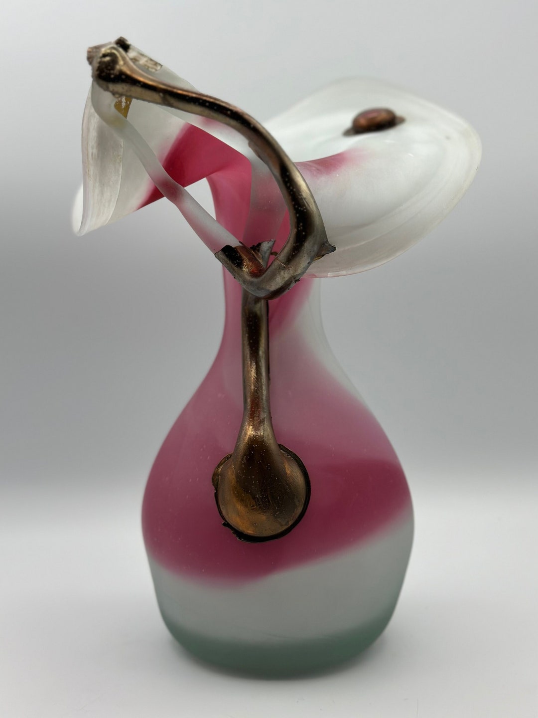 Vintage Handblown Romanian Art Glass Vase (signed) - Etsy