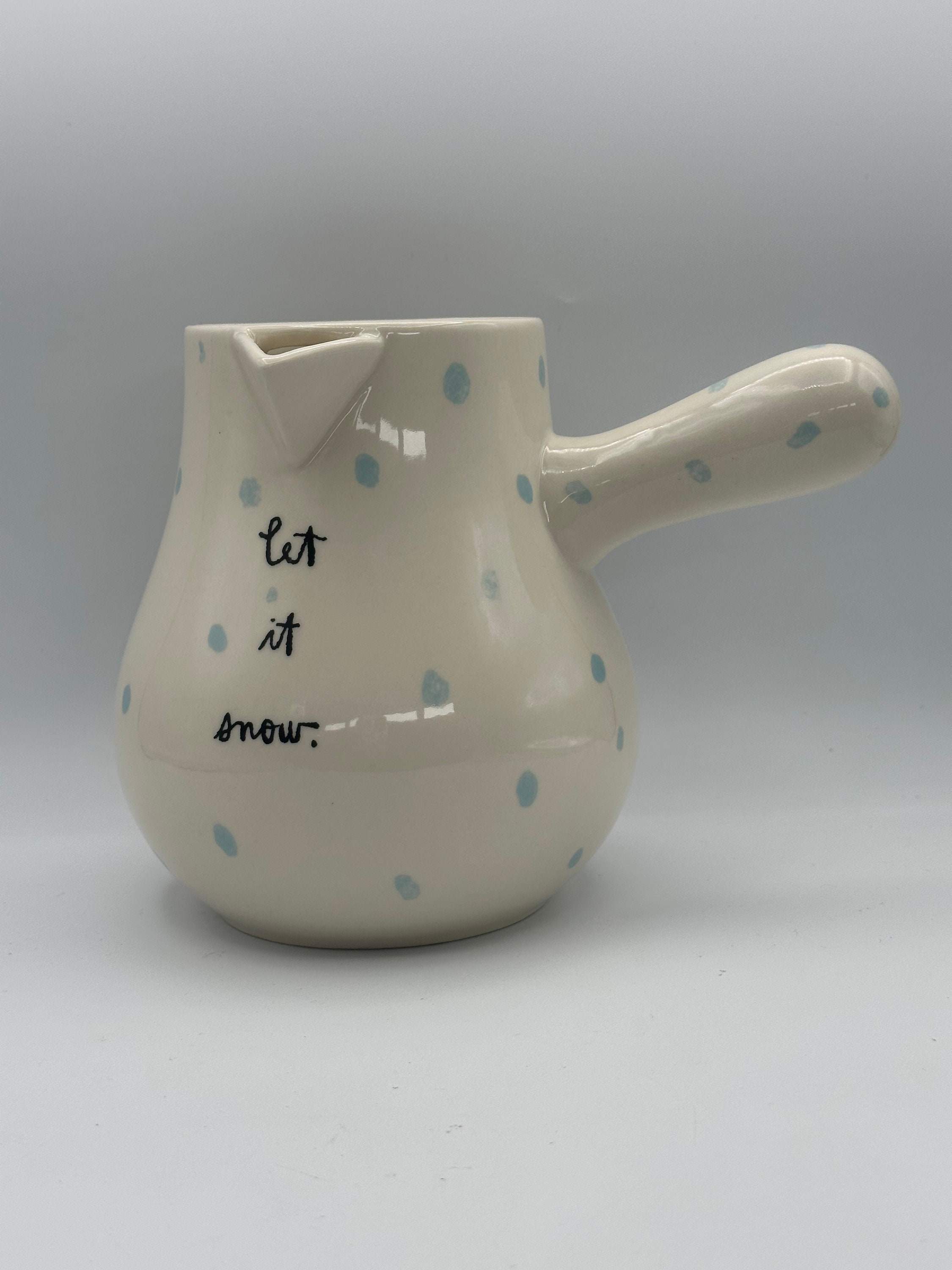 Rare Early Rae Dunn M Studios Ceramic Snowman Hot Chocolate Pot - Etsy