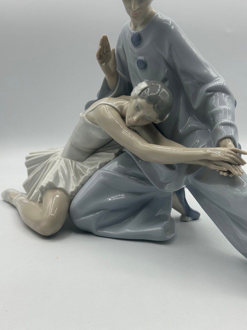 Lladro 4935 Ballerina and Jester closing Scene Figurine - Etsy