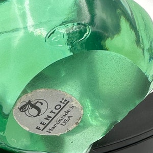 Vintage Fenton Sea Mist Green Opalescent Bear - Etsy