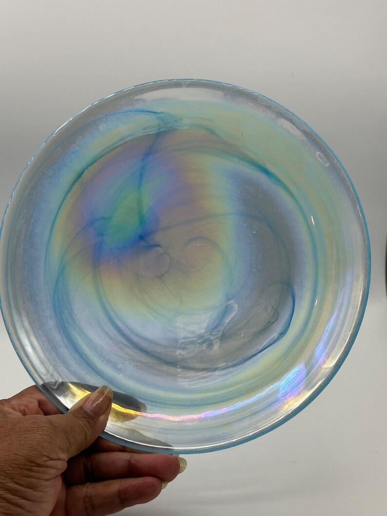 Artistic Accent 8.5" Blue Swirl Plates Set of 6 - Etsy