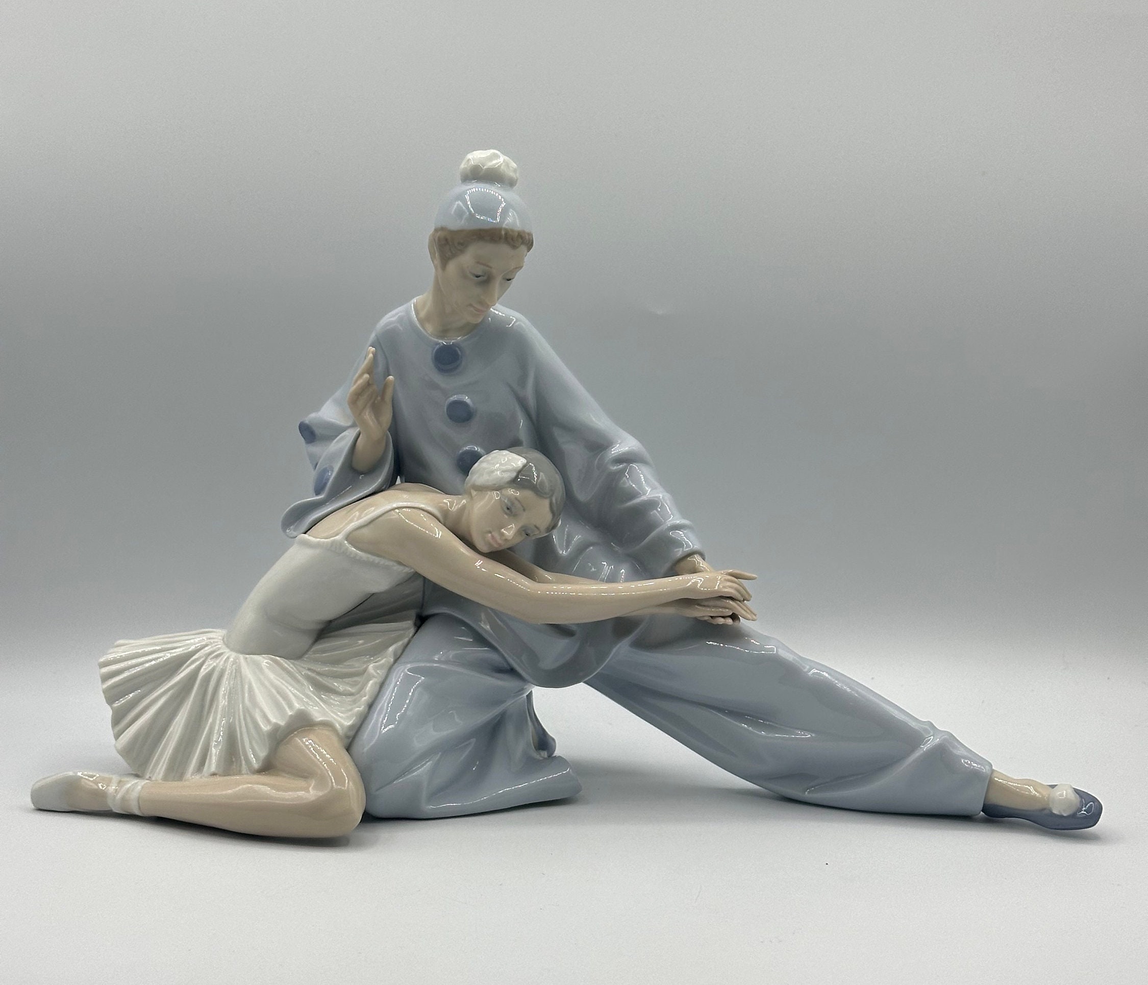 Lladro 4935 Ballerina and Jester closing Scene Figurine - Etsy