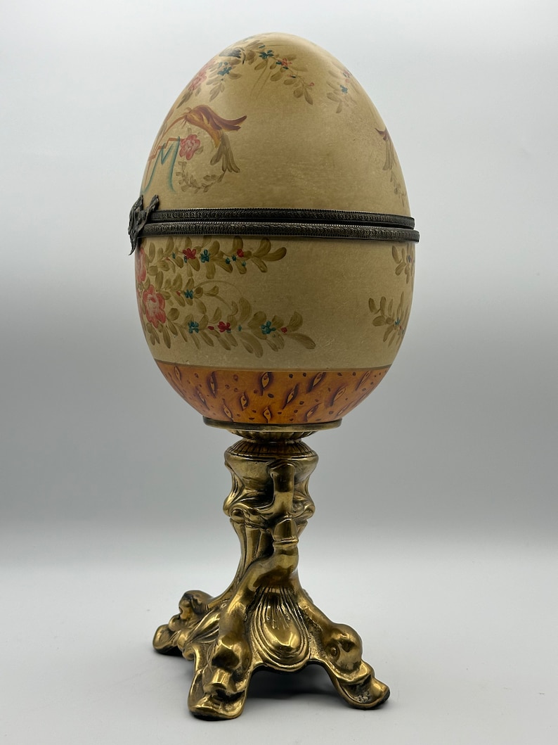 Vintage Hinged Porcelain Egg - Etsy