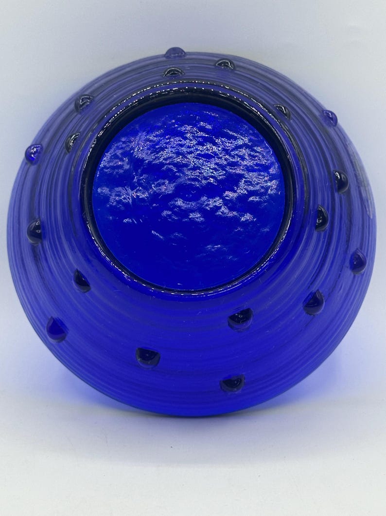 Vintage Blenko Cobalt Blue Bowls #925 With Original Labels - Etsy