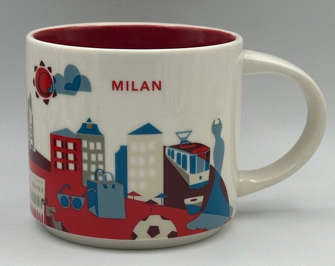 Starbucks Milan Italy "you Are Here" Collection 2014 Mug - Etsy