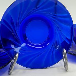 Vintage Duralux Swirl Cobalt Blue Teacup & Saucer Set (1970s) - Etsy