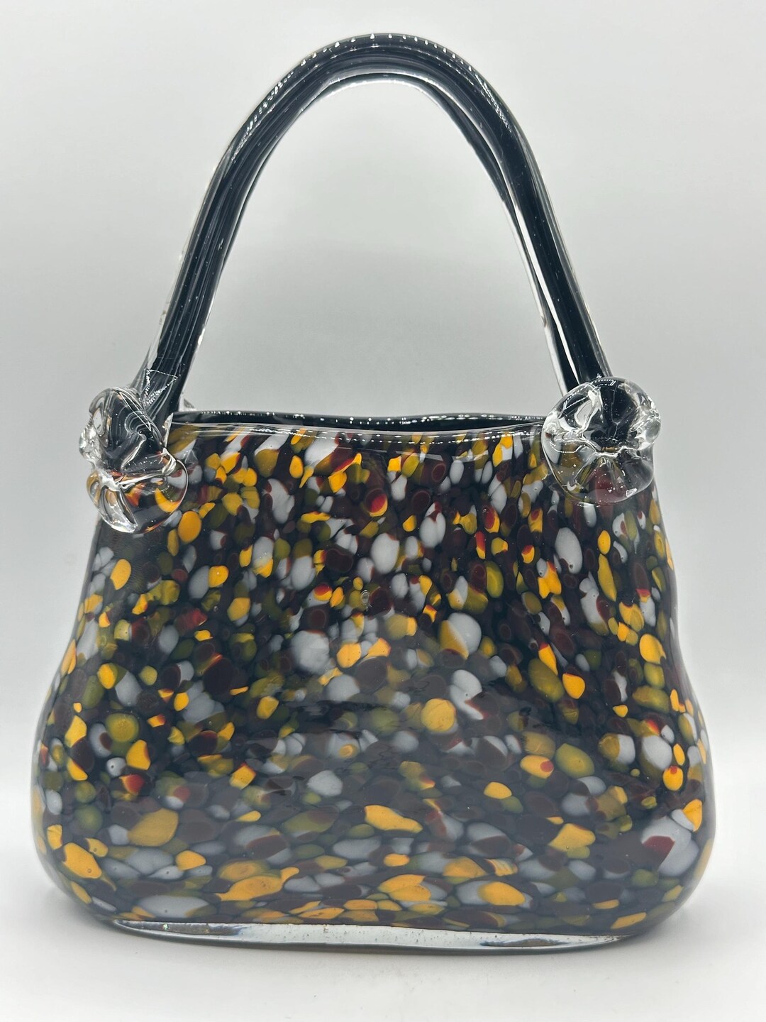 Vintage Murano Style Handblown Glass Art Nouveau Purse - Etsy