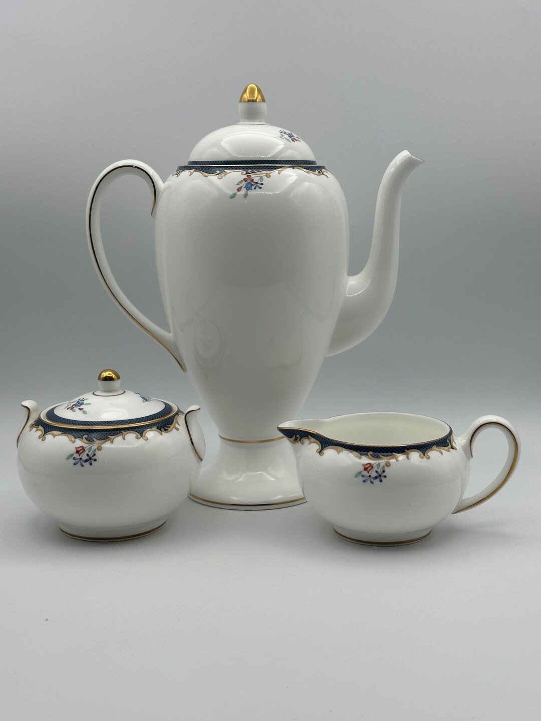 Wedgwood Fine China chartley Pattern Coffee Pot, Cream Pitcher and ...