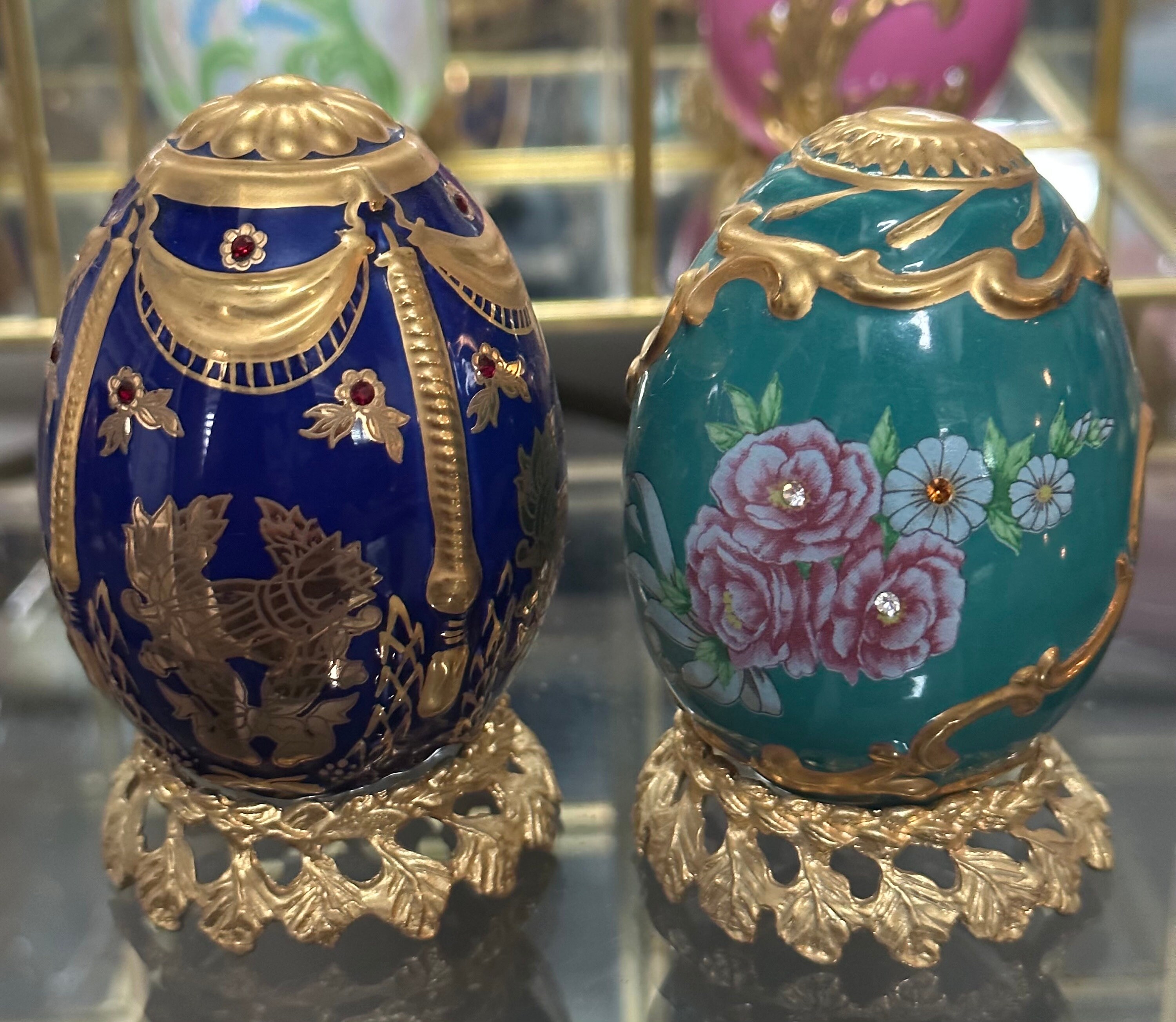 Rare-russian Franklin Mint Faberge Eggs Set of 12 With Hard-to-find ...