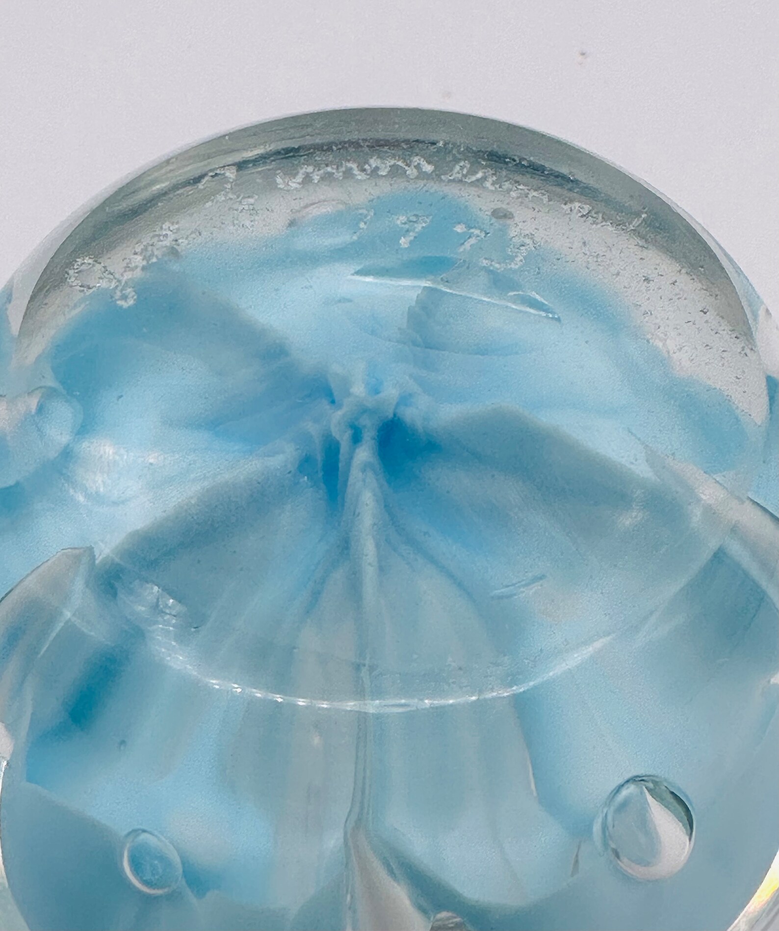 Zimmerman Aqua Flowers Perfume Bottle - Etsy