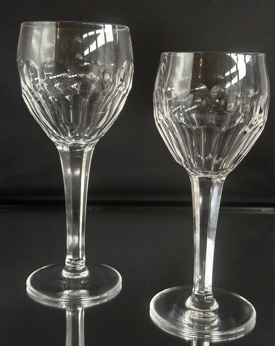 Vintage Waterford Crystal "clara" Water Goblet and Claret Wine Glass - Etsy