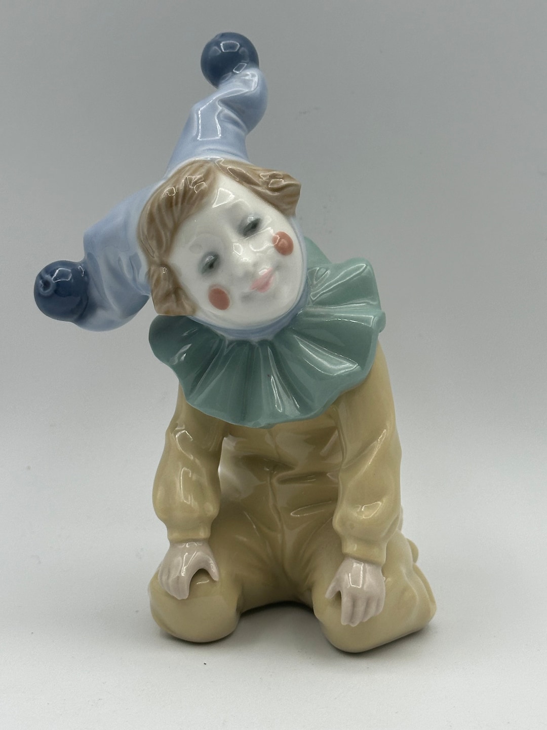 Vintage NAO by Lladro "kneeling Clown Joy" Jester #1067 - Etsy
