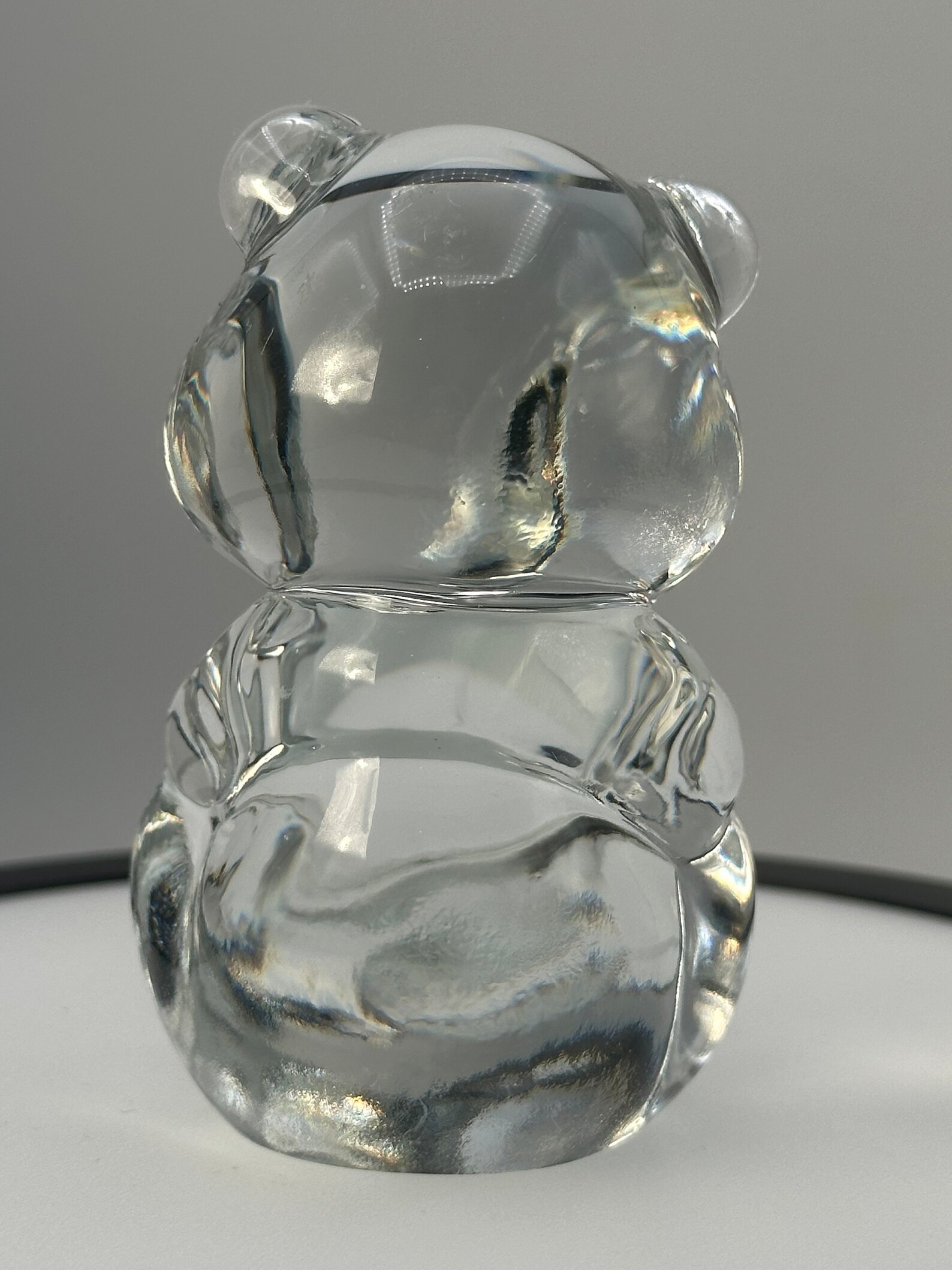 Vintage Fenton Clear Glass Bear - Etsy