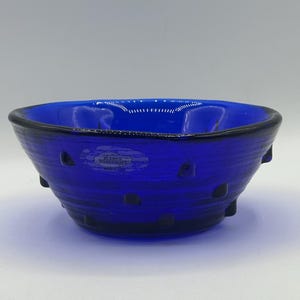Vintage Blenko Cobalt Blue Bowls #925 With Original Labels - Etsy