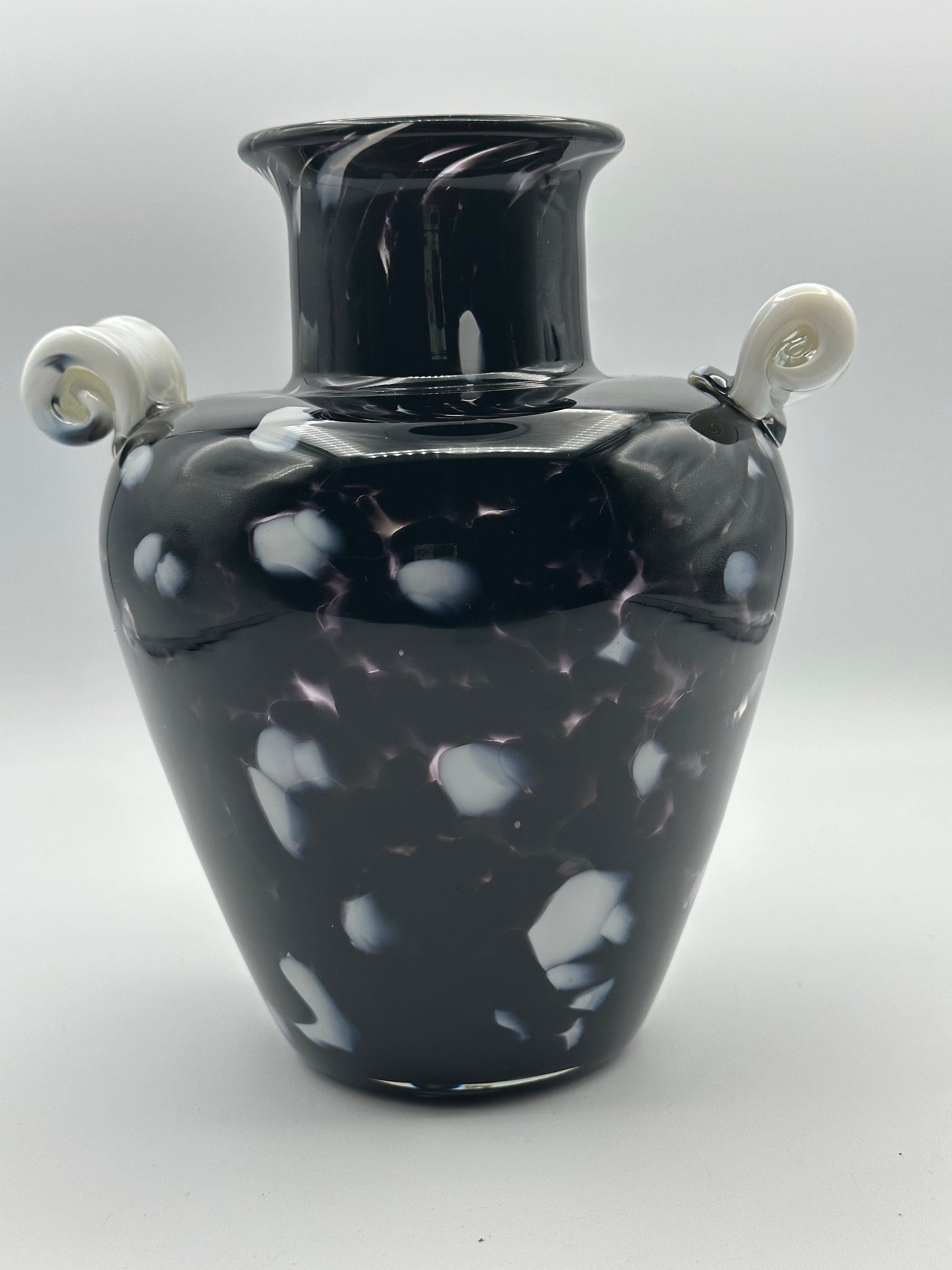 Vintage John Burchette Art Glass Vase - Etsy